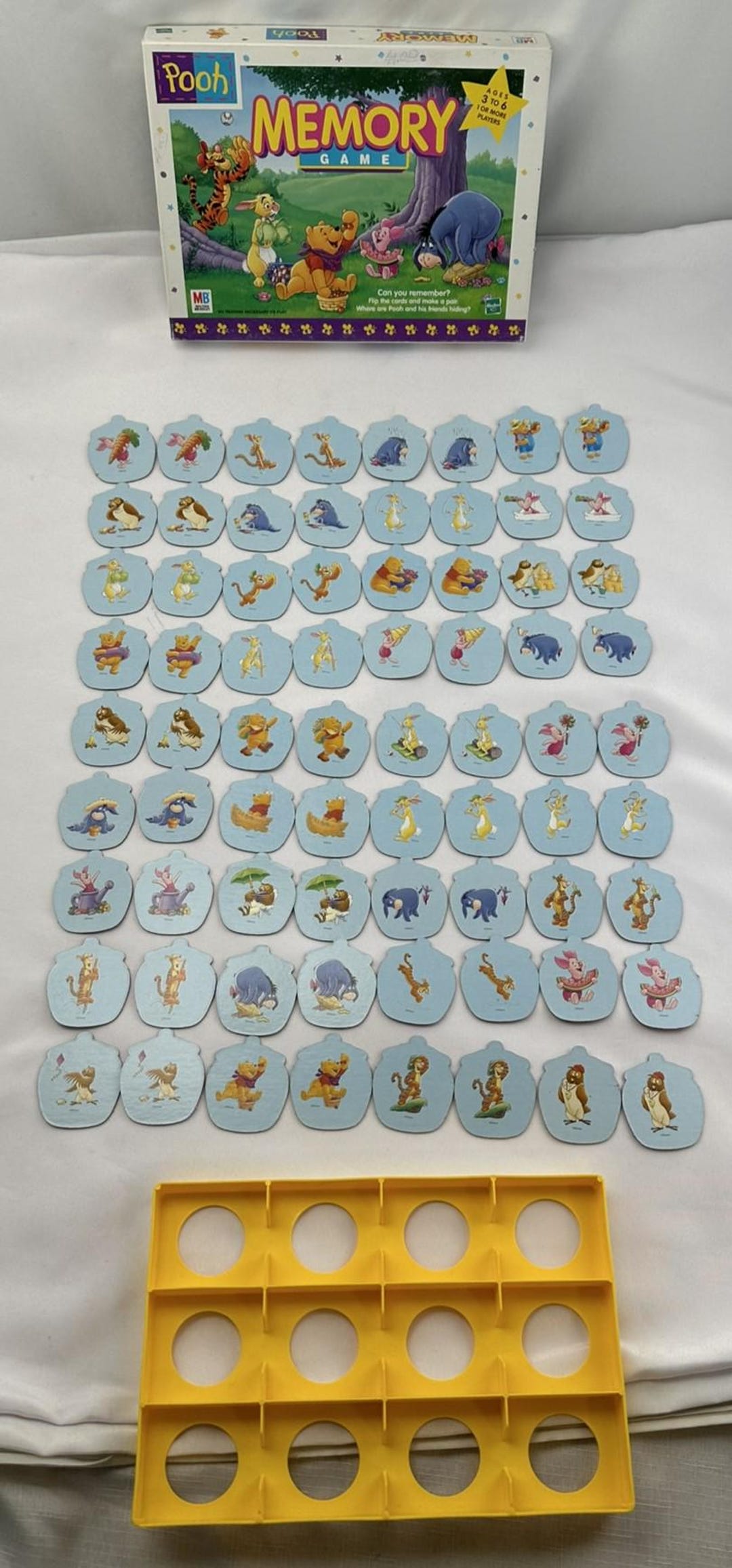 1999 Winnie the Pooh Memory Game by Milton Bradley Complete in Great ...
