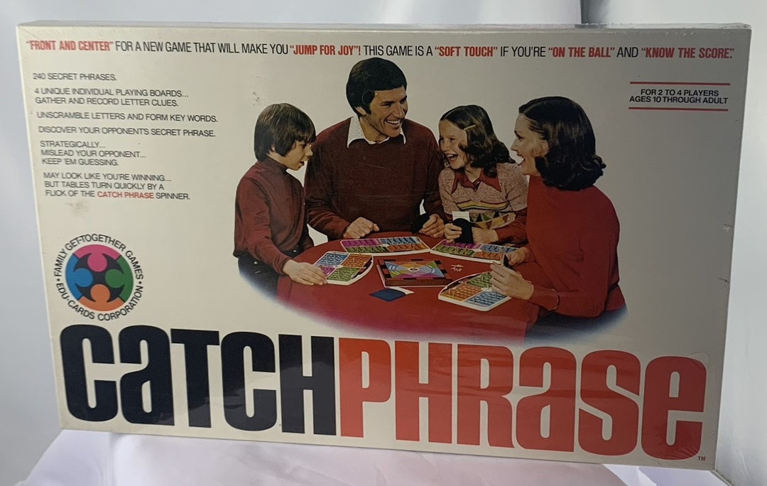 1975 Catch Phrase Board Game by Edu Cards Brand New FREE SHIPPING - Etsy
