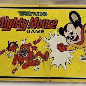 1978 Terrytoons Mighty Mouse Game by Milton Bradley Complete in Good ...