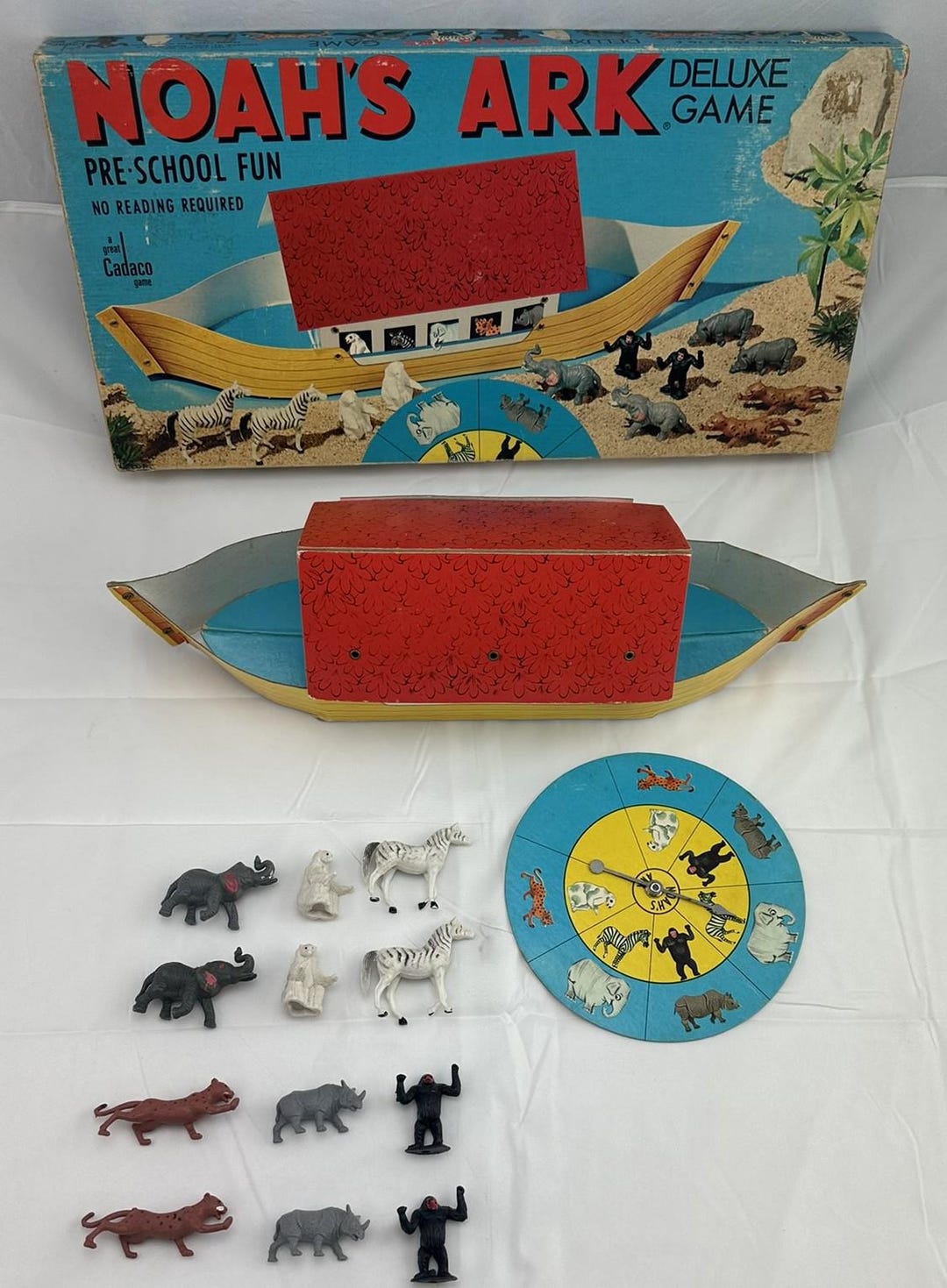 1972 Noahs Ark Game by Cadaco Complete in Good Condition FREE SHIPPING ...