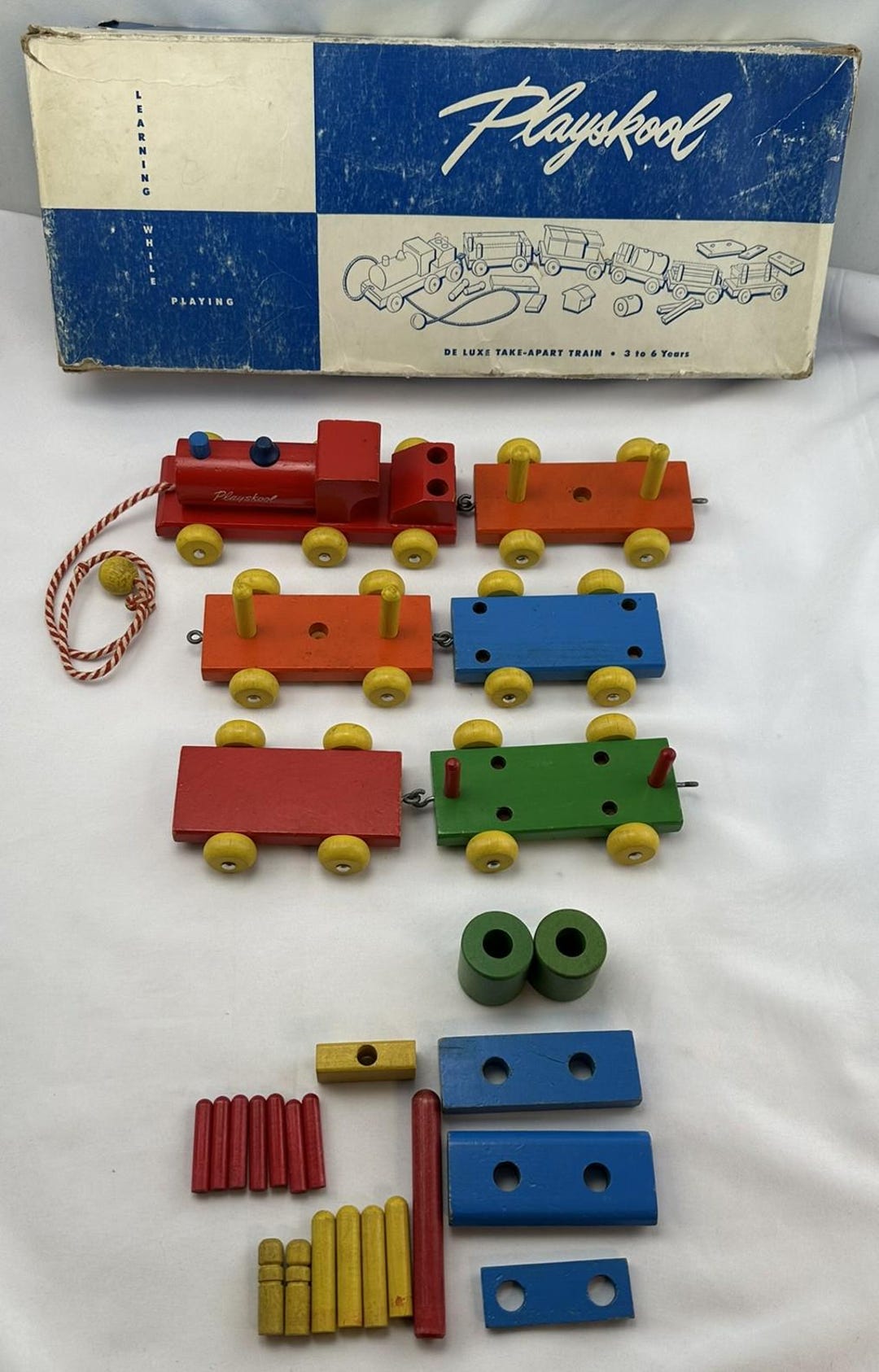 1952 De-luxe Take Apart Train Set by Playskool in Good Condition FREE ...