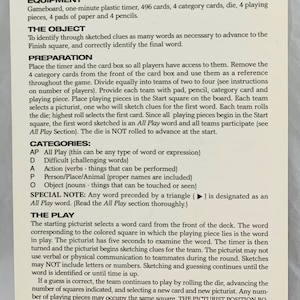 Pictionary Updated for the 90's Game Complete in Good Condition FREE ...