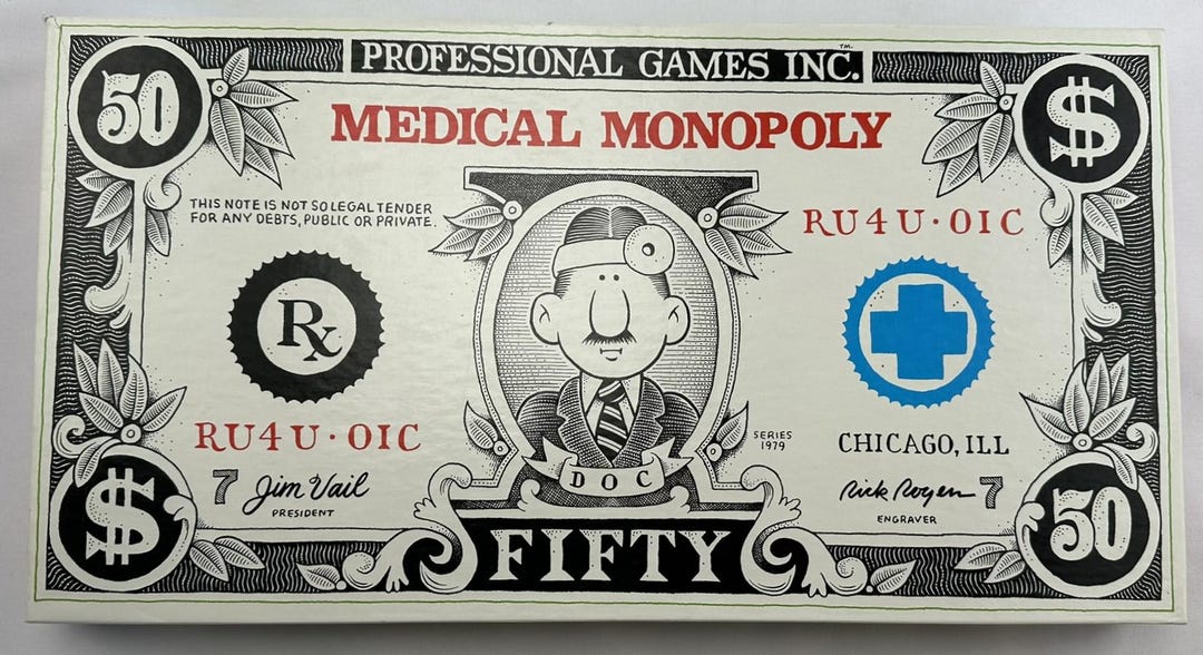 1979 Medical Monopoly Board Game Brand New Old Stock FREE SHIPPING - Etsy