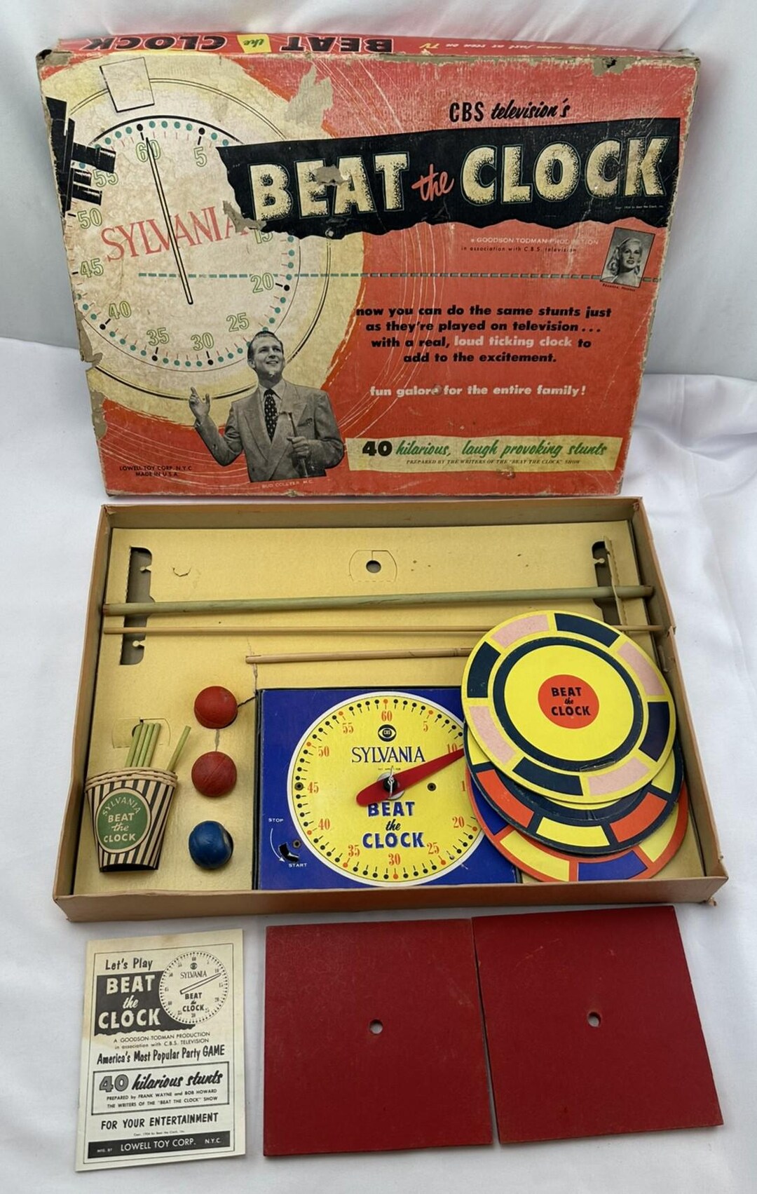 1954 Beat the Clock Game by Lowell Toys in Fair Condition FREE SHIPPING ...
