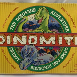 1988 Dinomite Board Game by University Games Complete in Great ...