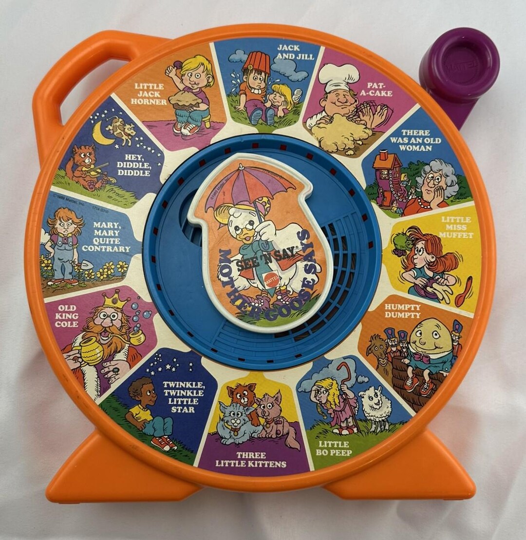 1989 See N Say See and Say Mother Goose Says by Mattel Working/clean ...