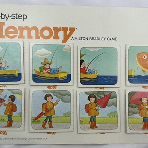 1983 Step by Step Memory Game by Milton Bradley Complete in Great ...