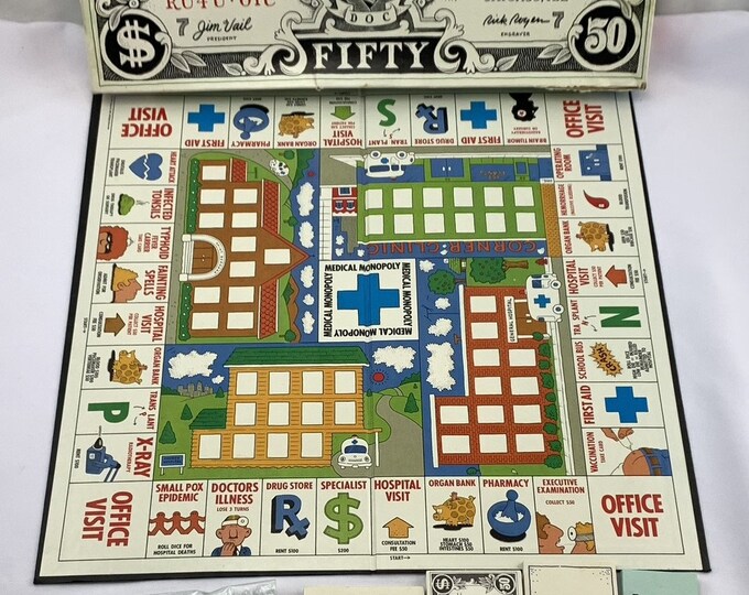 1979 Medical Monopoly Board Game Complete in Good Condition FREE ...