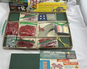 Kenner's Motorized Girder Panel Bridge Turnpike Building Set 1960 No. 9 ...