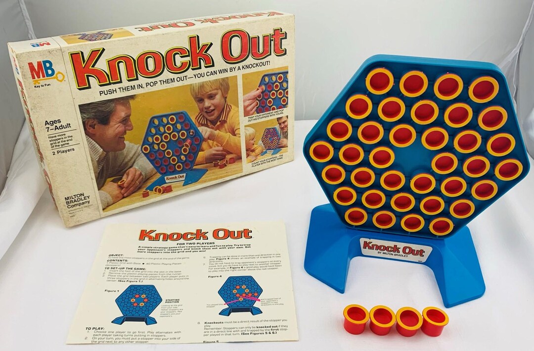 1978 Knock Out Game by Milton Bradley Complete in Very Good Condition ...
