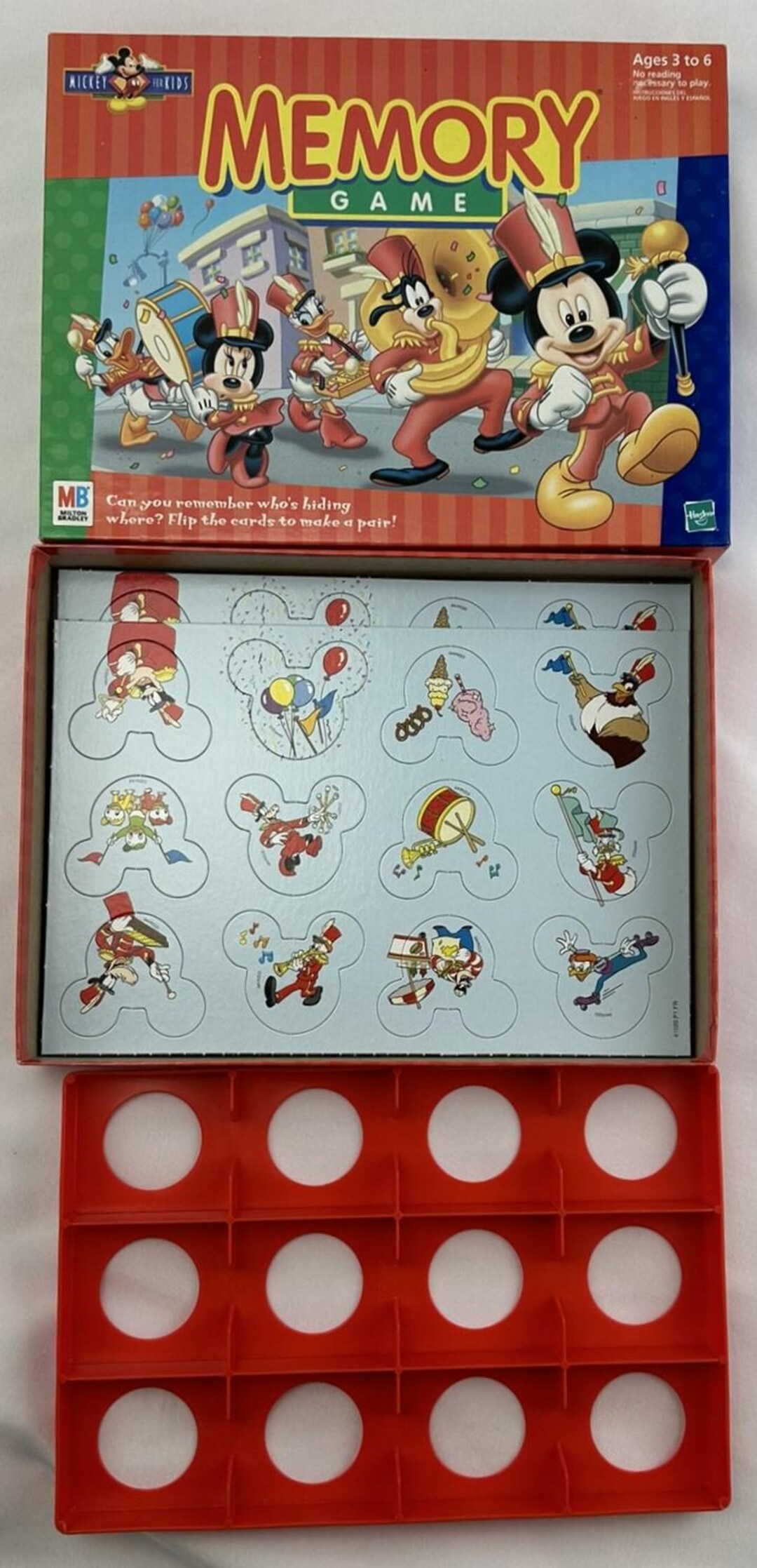 1998 Memory Mickey Mouse Game by Milton Bradley New Old Stock FREE ...