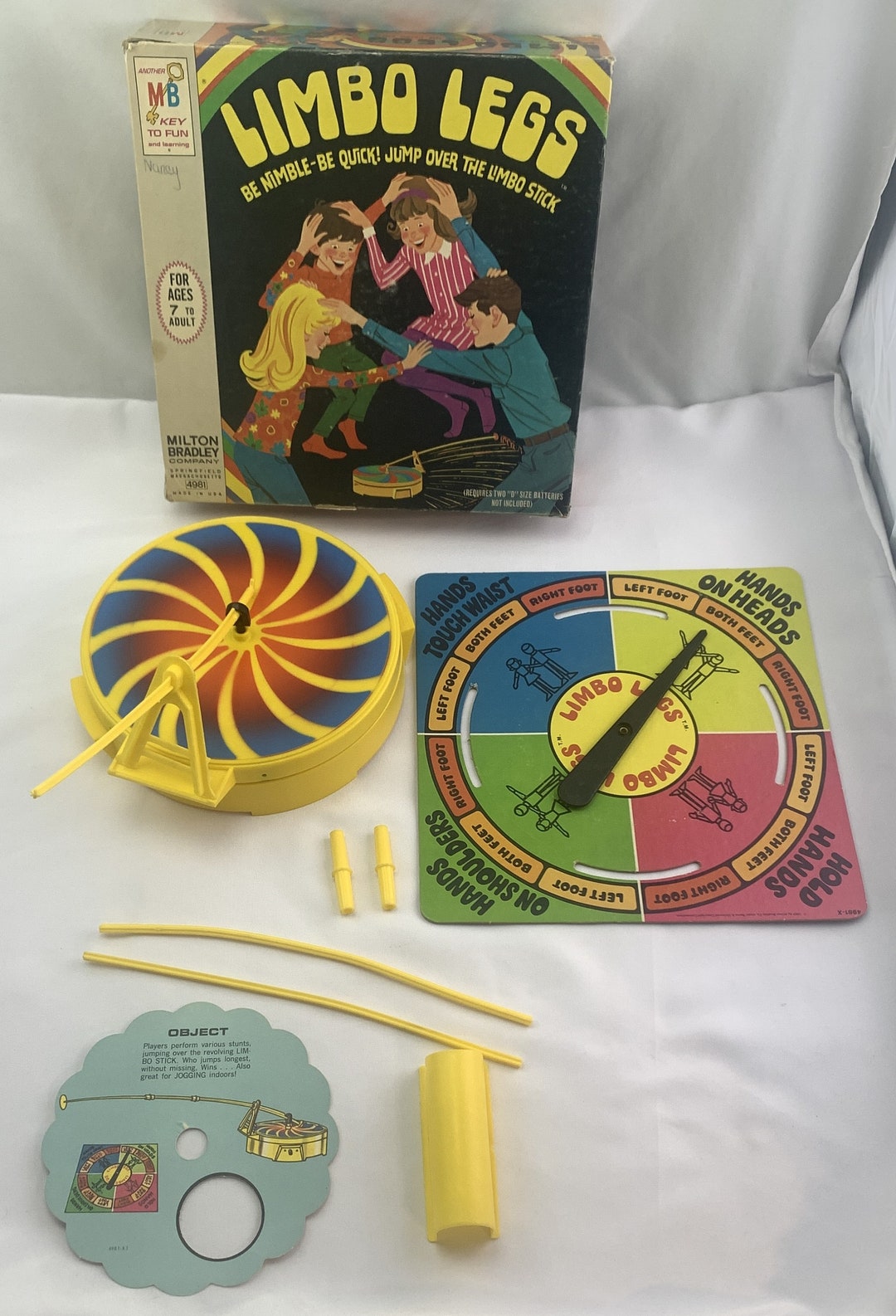 1969 Limbo Legs Game by Milton Bradley Complete/working in Very Good ...