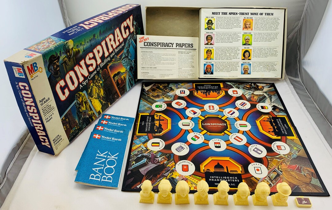 1973 Conspiracy Game by Milton Bradley Complete in Very Good Cond FREE ...