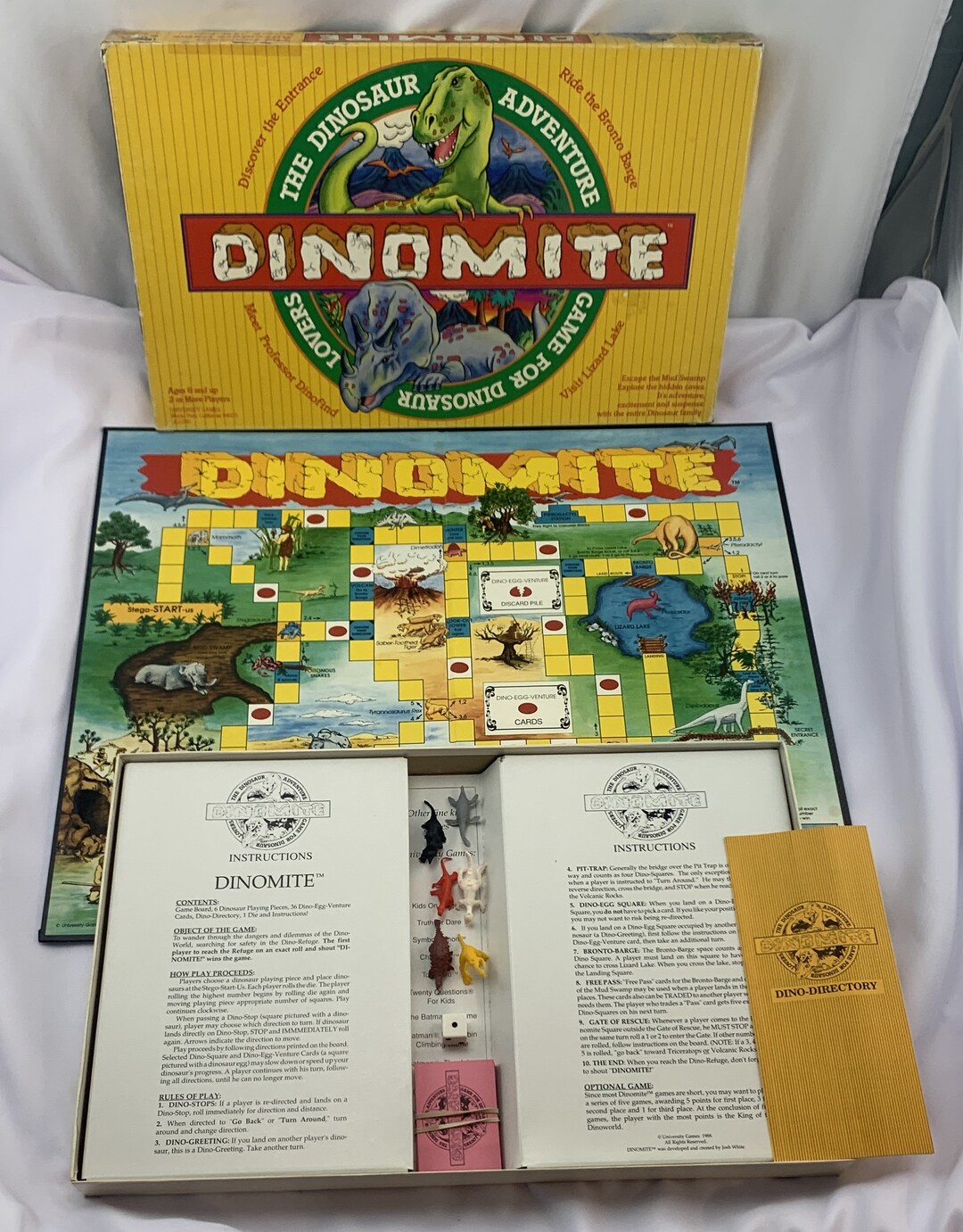 1988 Dinomite Board Game by University Games Complete in Great ...