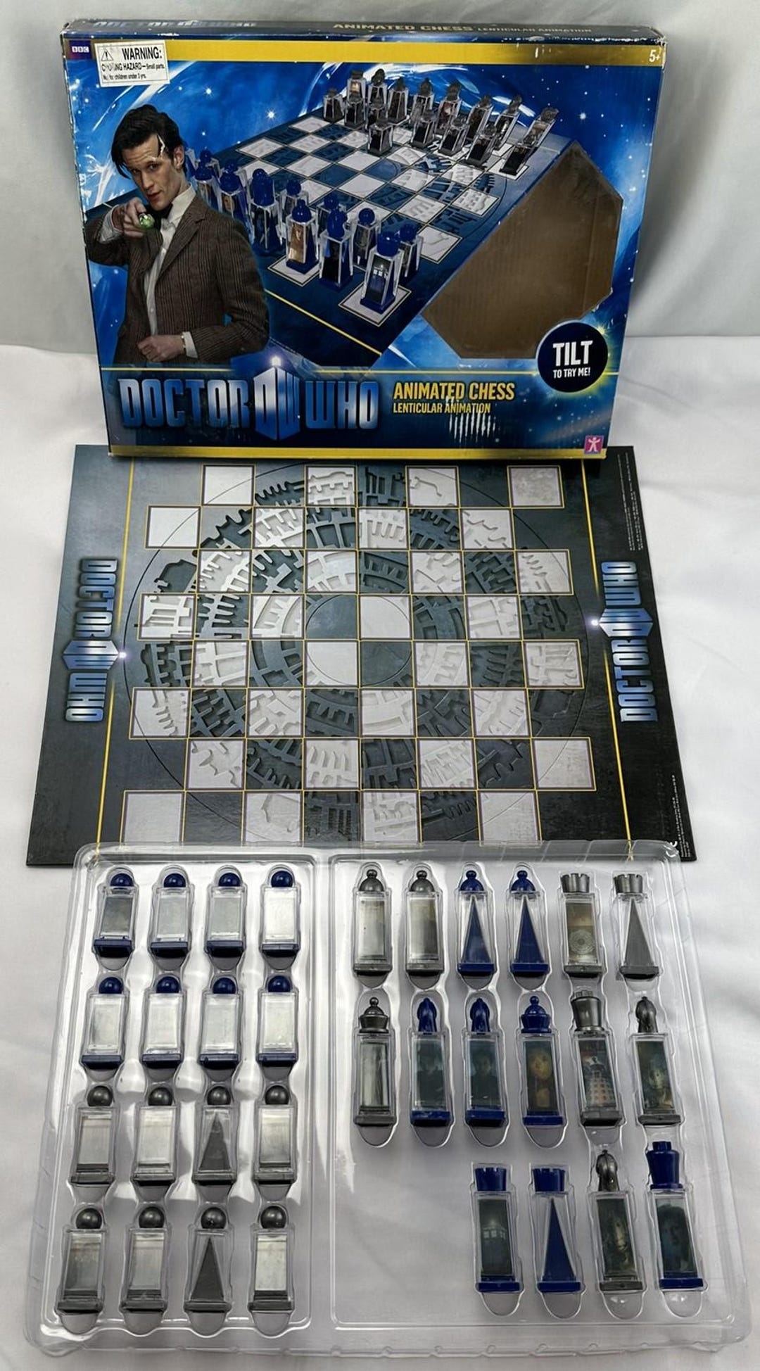 Doctor Who Lenticular Animated Chess Set Complete in Great Condition ...