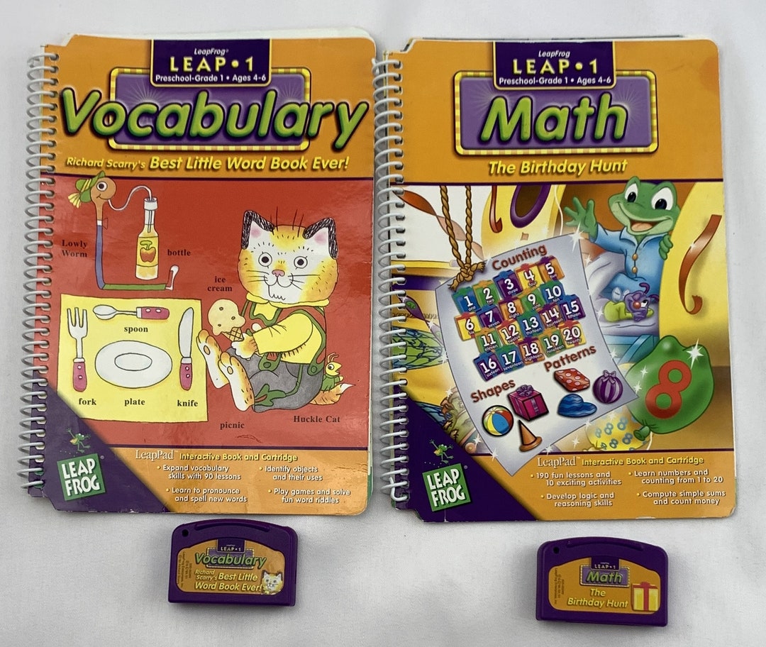 Leapfrog Leap 1 Vocabulary and Math Good Condition - Etsy