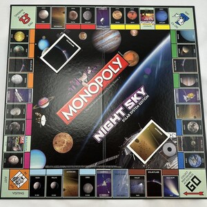 Night Sky Solar System Monopoly Complete in Great Condition FREE ...