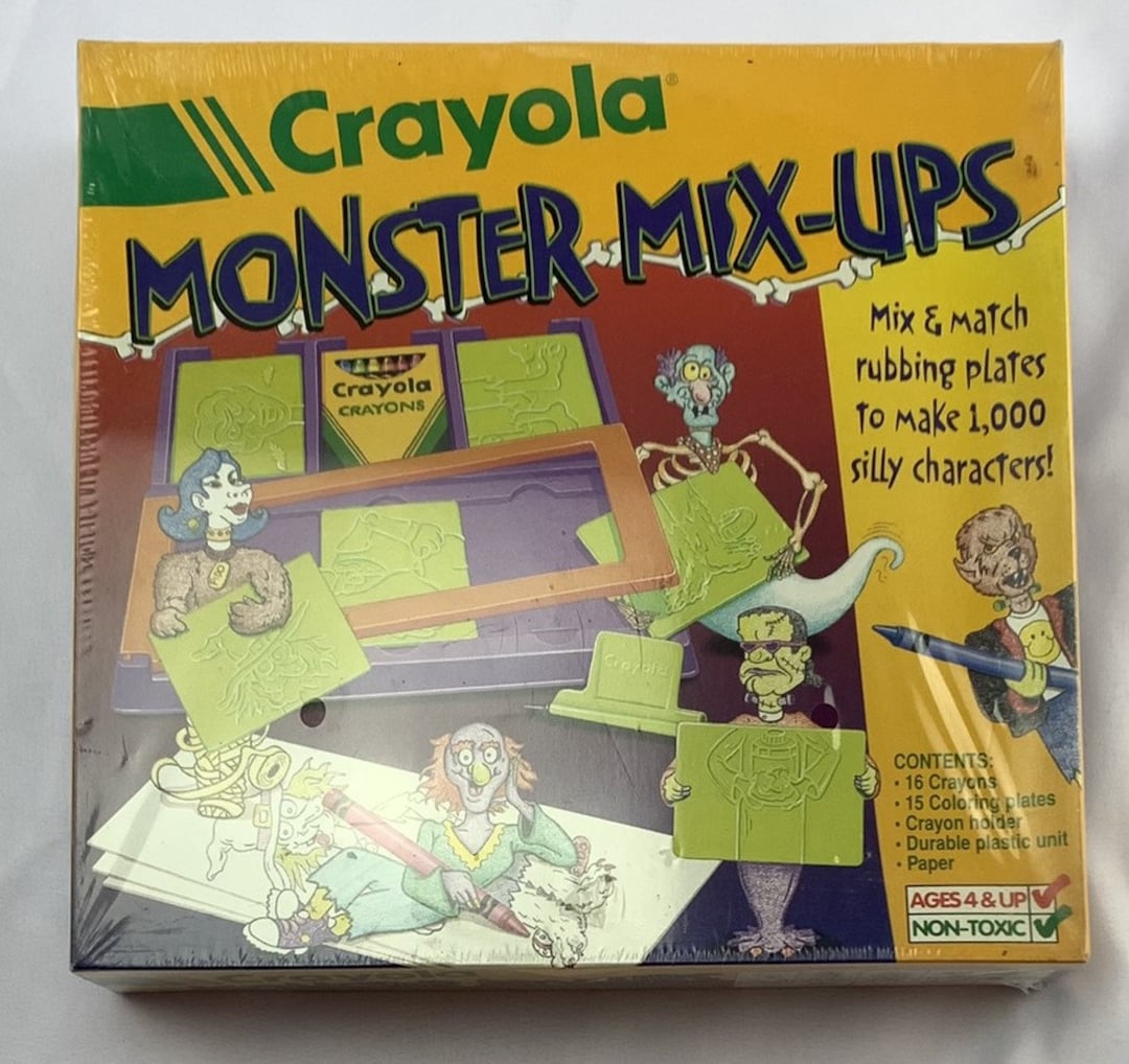 1995 Crayola Monster Mix-ups Brand New Sealed FREE SHIPPING - Etsy