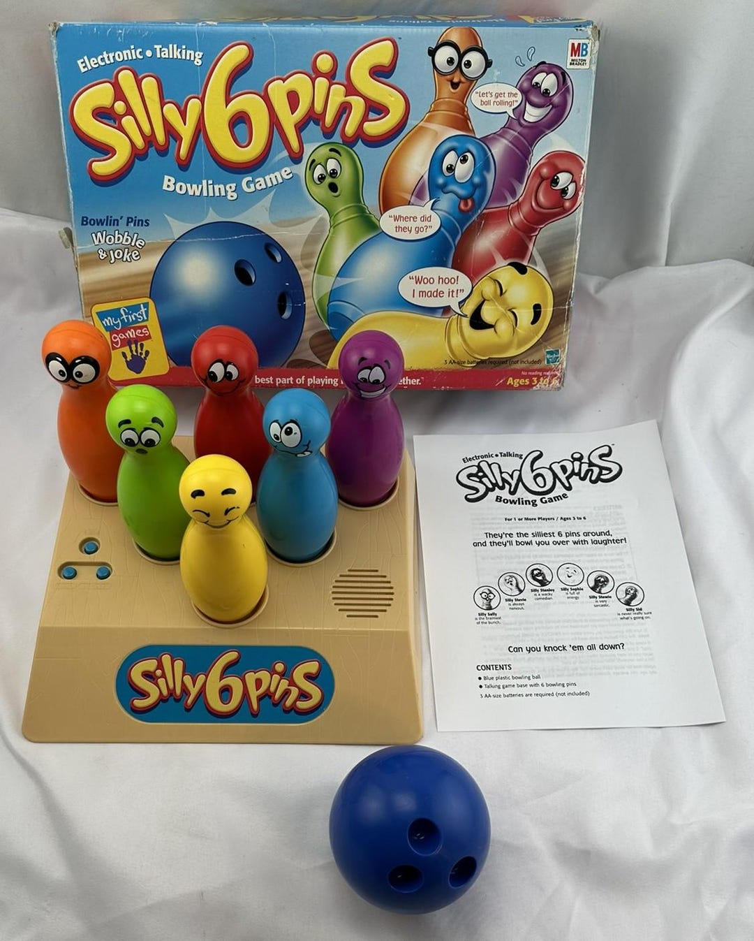 1999 Silly 6 Pins Game by Milton Bradley Complete in Great Condition ...