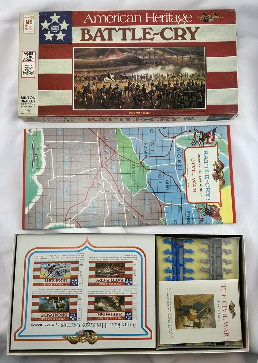 1975 Battle Cry Civil War Game by Milton Bradley New Old Stock FREE ...