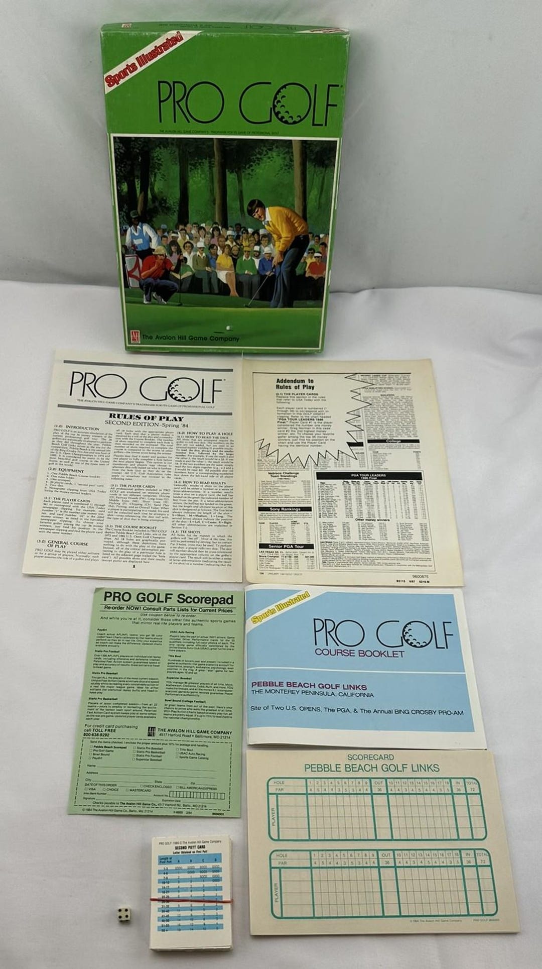 1981 Pro Golf Game by Sports Illustrated Complete in Great Condition ...