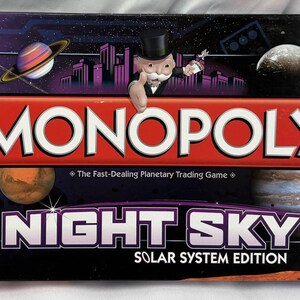 Night Sky Solar System Monopoly Complete in Great Condition FREE ...