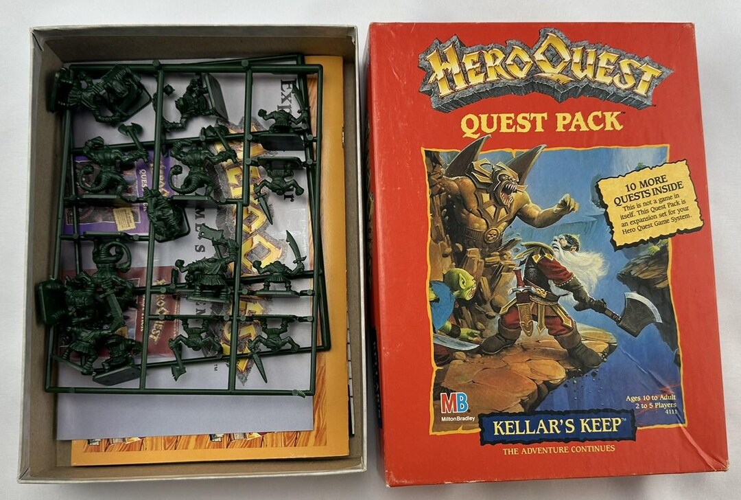 1991 Heroquest Board Game Hero Quest Kellers Keep Expansion New Old ...