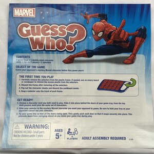 Marvel Guess Who Game by Hasbro Complete in Great Condition FREE ...