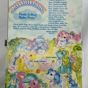 1987 My Little Pony Peek A Boo Baby Pony Baby Noddins Brand New FREE ...