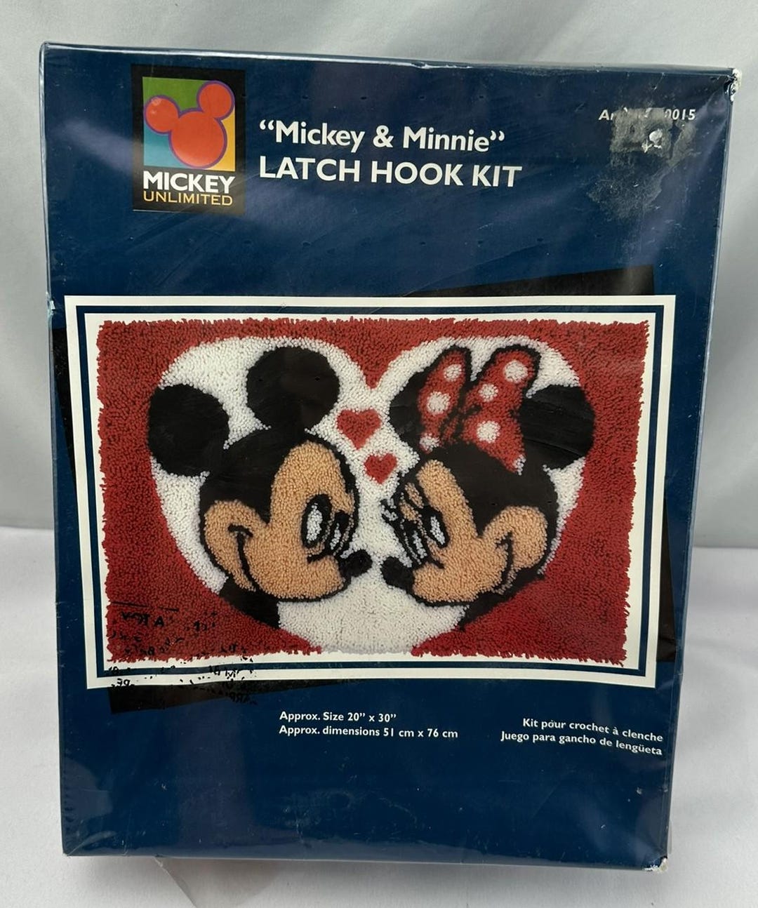 Caron Latch and Hook Mickey and Minnie 20" X 30" Brand New Sealed FREE ...