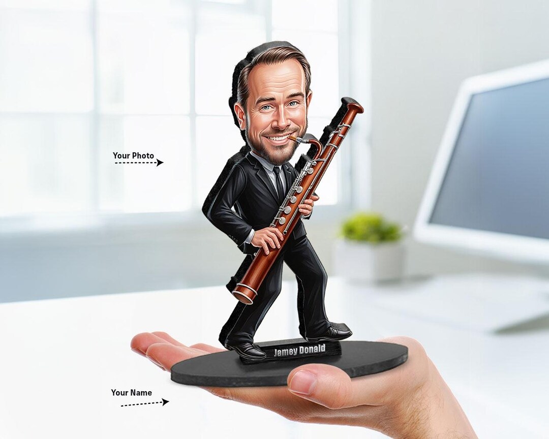 Personalized Bassoon Player Gift | Custom Funny Fagott Caricature ...