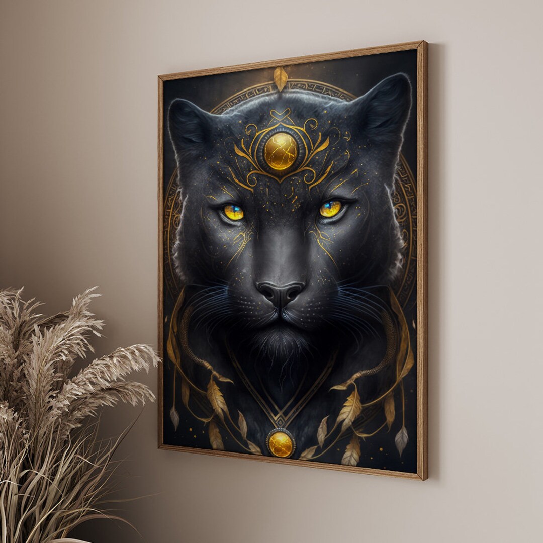 Black Panther Watercolor PRINTABLE ART Panther Print Download Panther ...