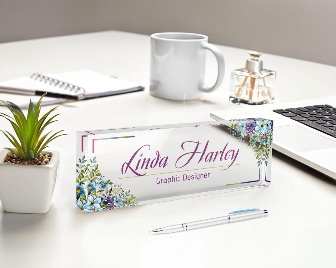 Lab Tech Personalized 3D Block Desk Name Plaque Lab Technician Custom ...