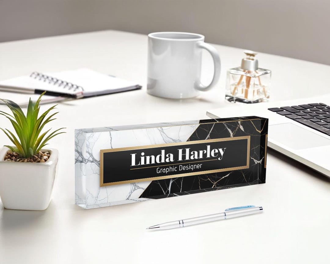Judge Personalized 3D Block Desk Name Plaque | Custom Design ...