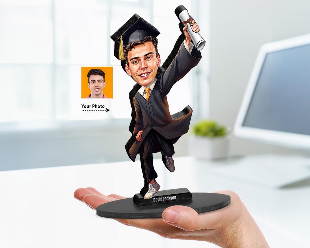 Personalized College Graduation Gift | Student Caricature Portrait From ...