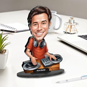 Personalized DJ Gift | Custom Fun Dj Gift Caricature Portrait From Your ...