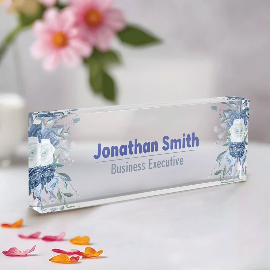 CUSTOM Name Sign, Unique Office Decor Custom Logo, Office Nameplate ...