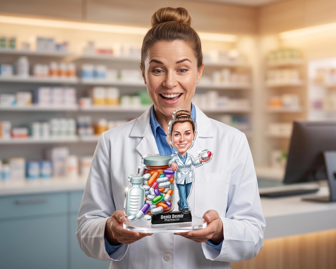 Custom Female Pharmacist Gift – Personalized Funny Figurine, Magnet ...