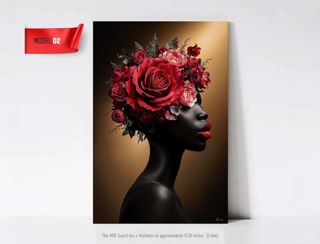 Black Woman Art Prints Above the Bed Art Black Girl Wall Art African American Home Decor Special ...