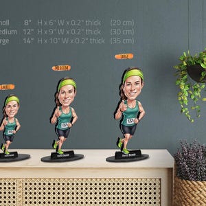 Personalized Marathon Runner Gifts – Funny Custom Figurine, Magnet ...