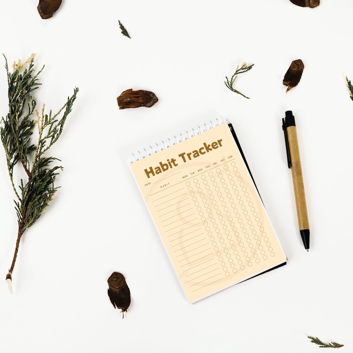 Habit Tracker Printable Template for Daily Routine Planning and ...