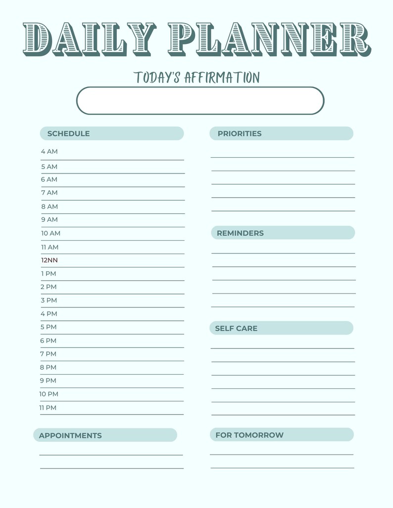 Effortless Daily Planner Streamline Your Daily Tasks Effortlessly ...