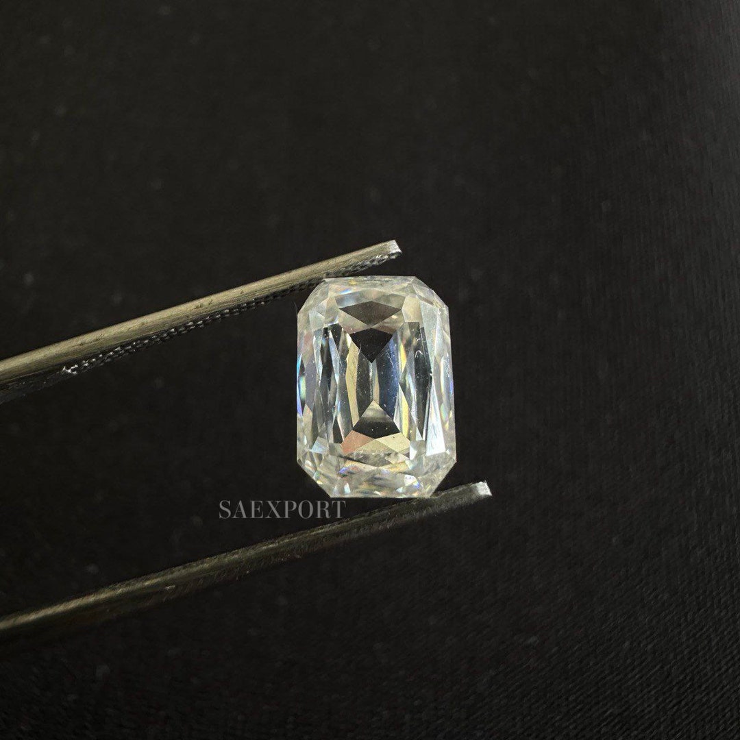 D Color Criss Cut 3.50 Crt 10*7 MM Loose Moissanite/handmade Moissanite ...
