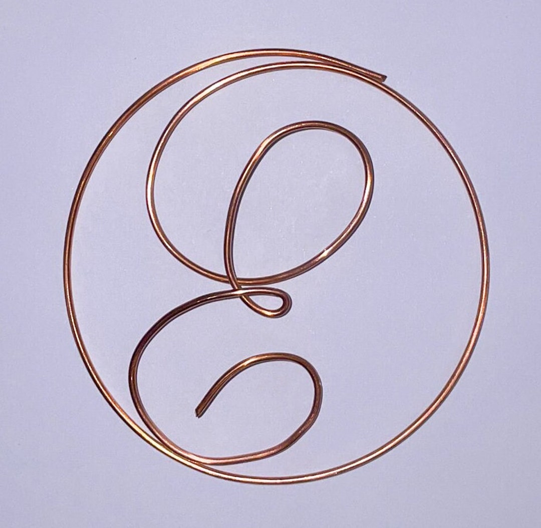 Letter E Copper Wire Bookmark | Copper Wire, Gifts for Her ...
