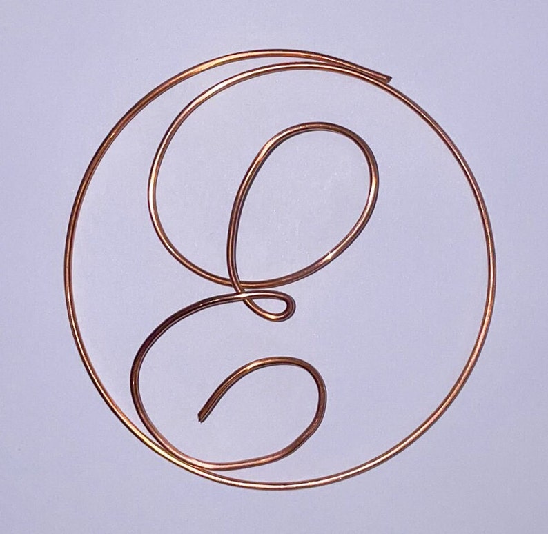 Letter E Copper Wire Bookmark Copper Wire Gifts for Her - Etsy