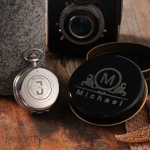 Pocket Watch Engraved Photo Anniversary Personalized Gift - Etsy