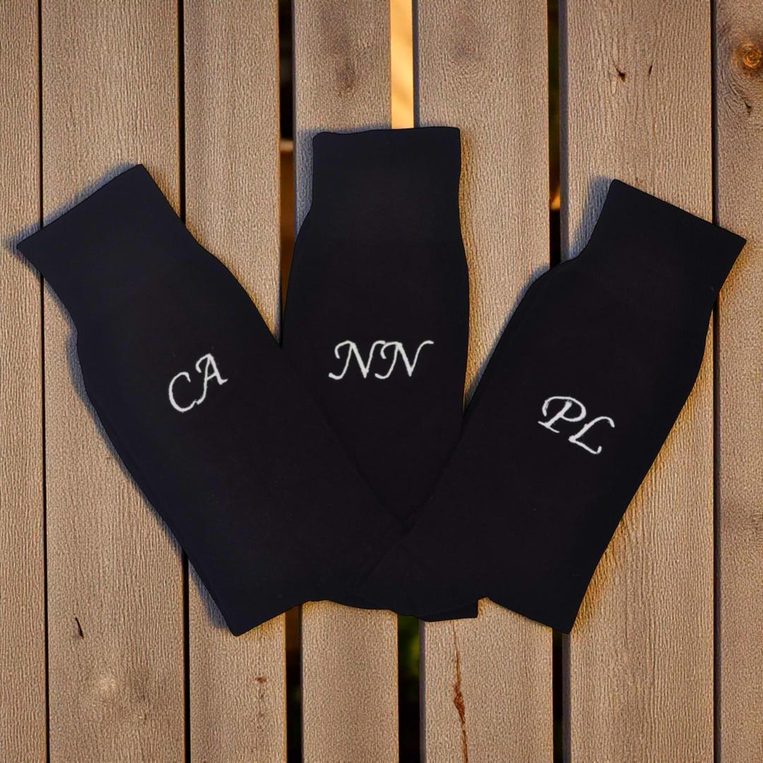 Custom Embroidered Men’s Socks – Personalized Monogram Initial Socks ...