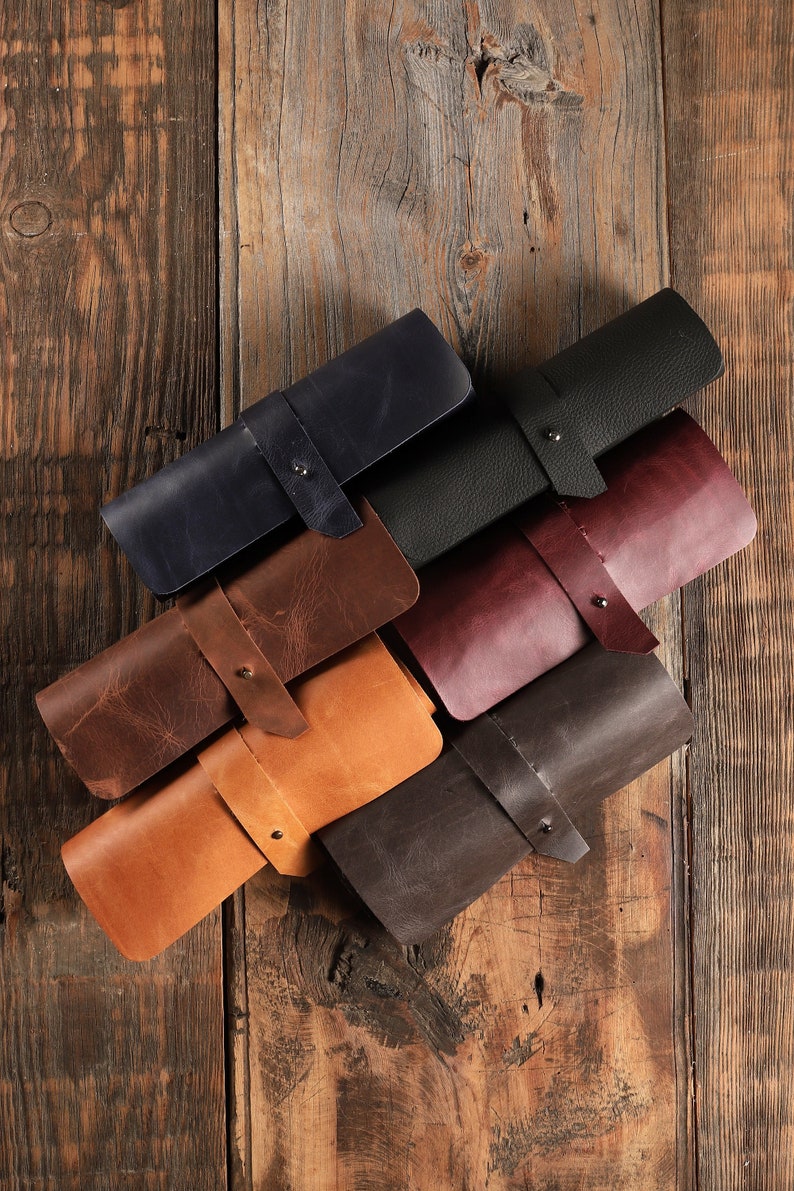 Pencil Roll Leather Pencil Roll Pen Pouch Artist Roll - Etsy