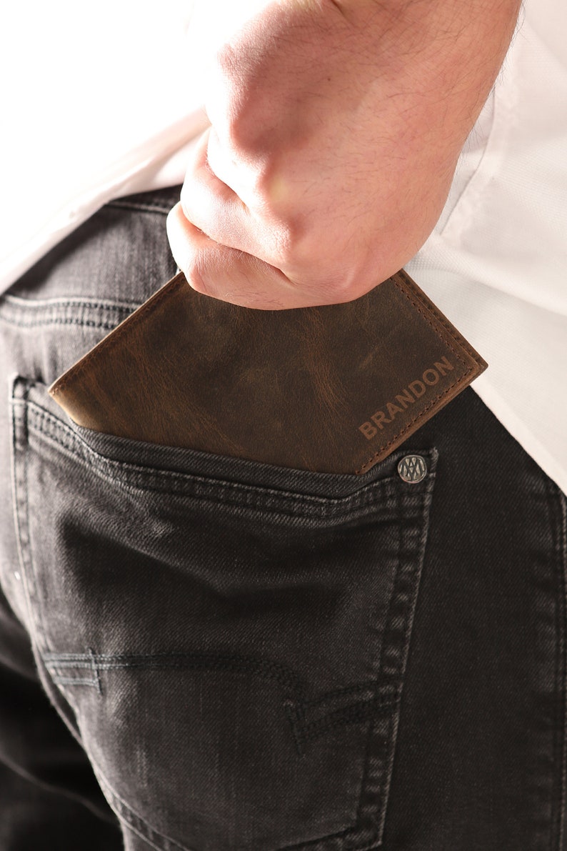 Custom Wallet Slim Wallet Monogram WALLET Personalized Gift - Etsy