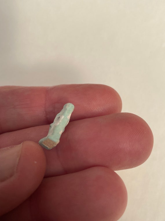 Ancient Egyptian Blue Glazed Faience Amulet Pendant o… - Gem